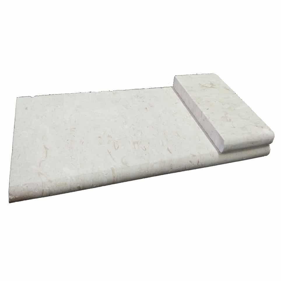 Shell Beige 12″x24″ Bullnose Pool Coping – LW Stone