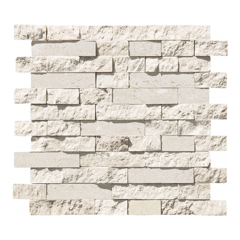 Shell Beige 1″xRandom” Honed & Splitface Ledger – LW Stone