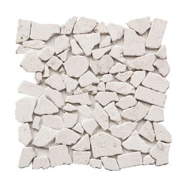 Shell Beige Pebble Limestone Mosaic – LW Stone