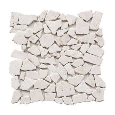 Shell Beige Pebble Limestone Mosaic – LW Stone