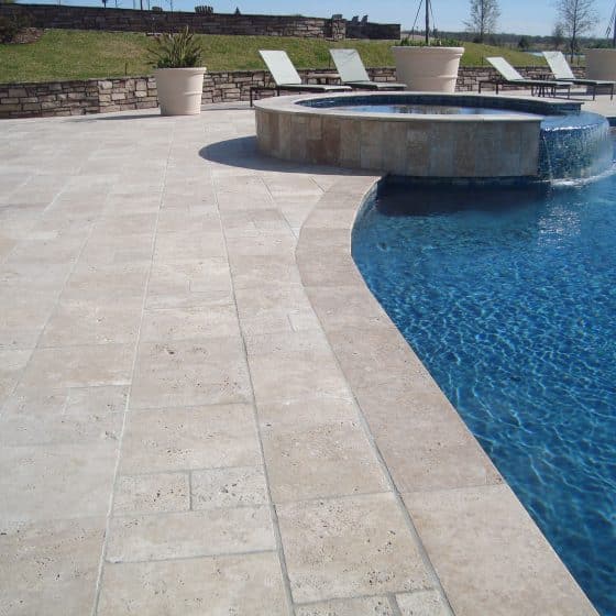 Ivory French Pattern Travertine Paver – LW Stone