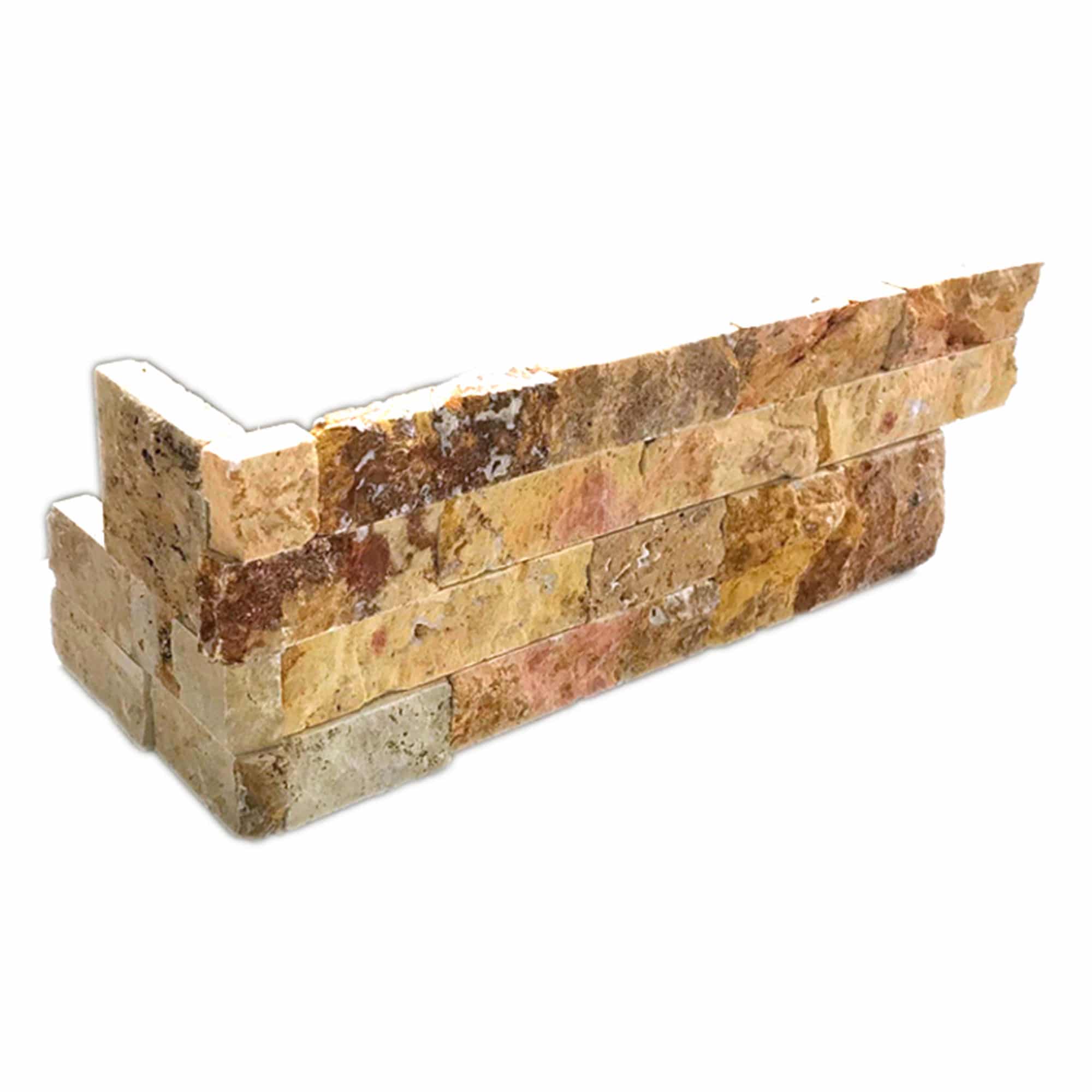 Gold Splitface Ledger Corner – LW Stone
