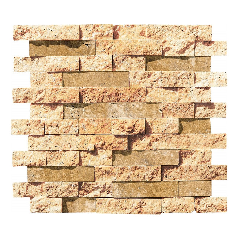 Gold 1″xRandom” Honed & Splitface Ledger – LW Stone