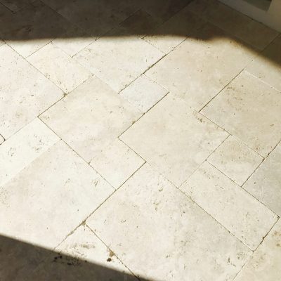 Ivory French Pattern Travertine Paver – LW Stone