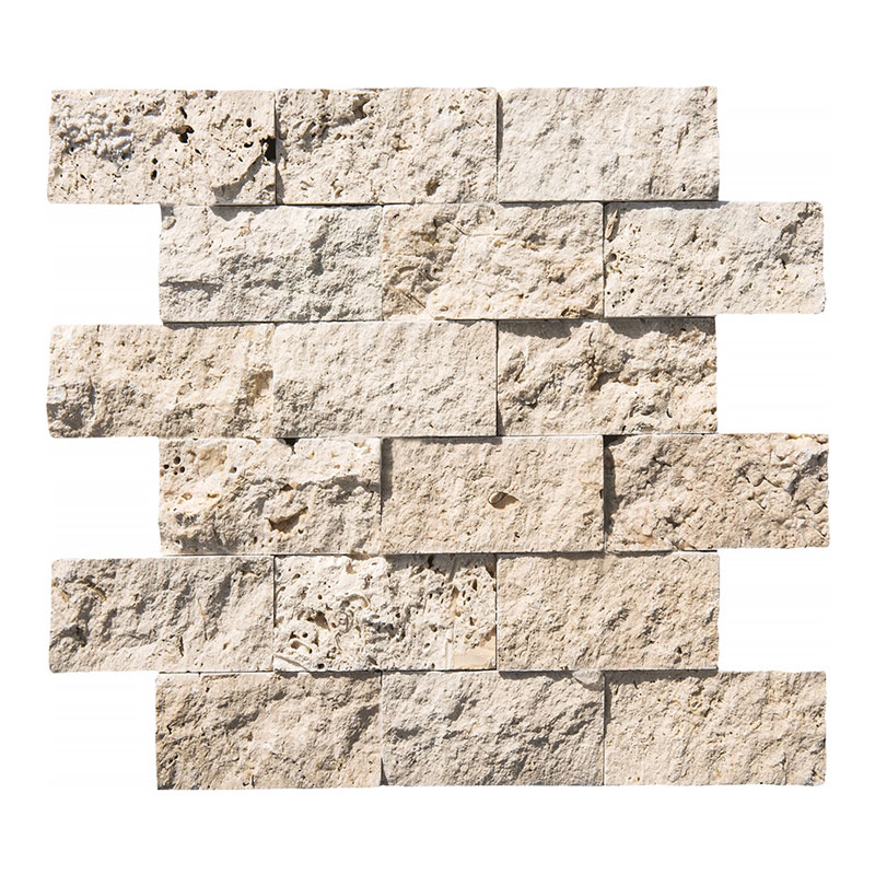 Ivory 2″x4″ Splitface Ledger – LW Stone