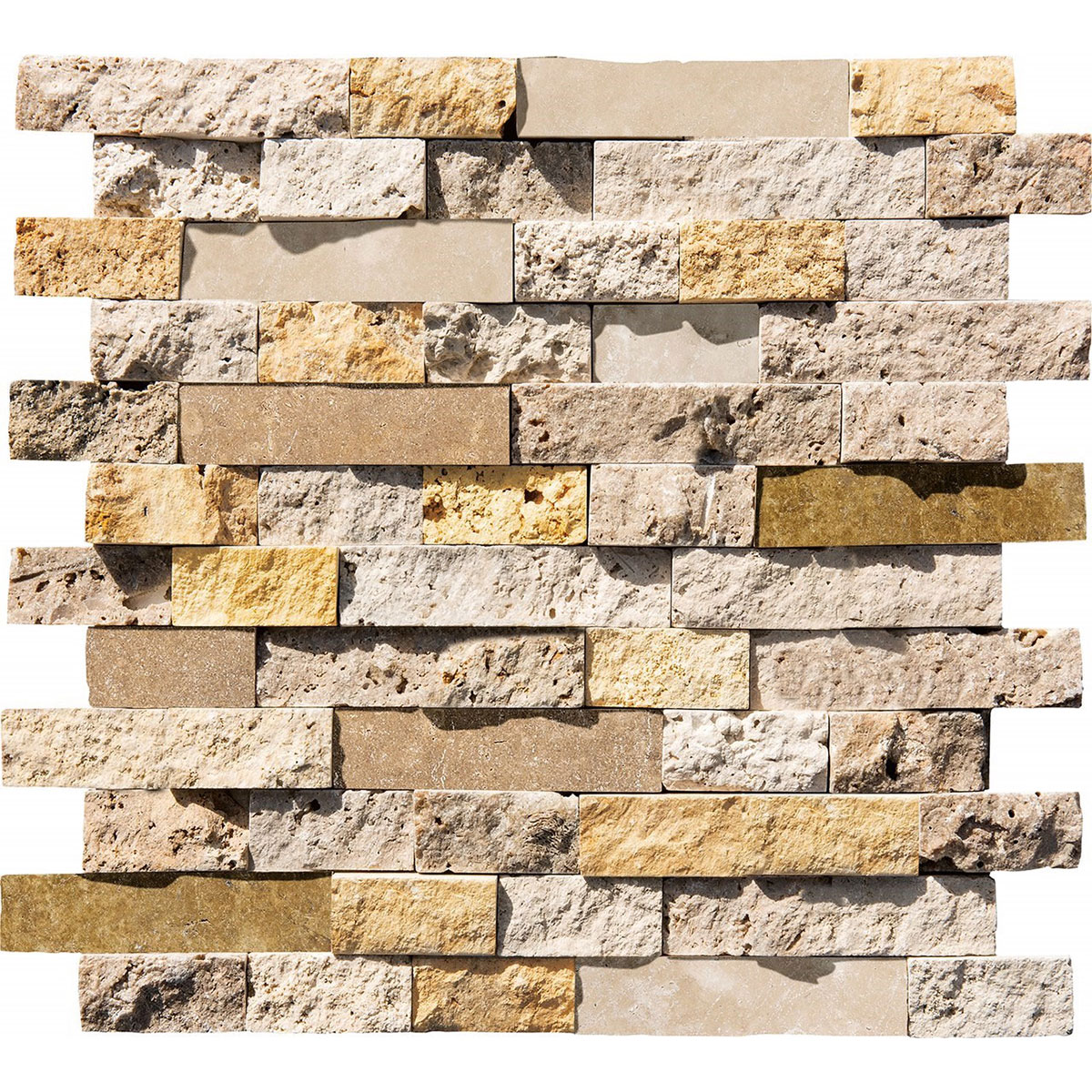 Mix 1″xRandom” Honed & Splitface Ledger – LW Stone