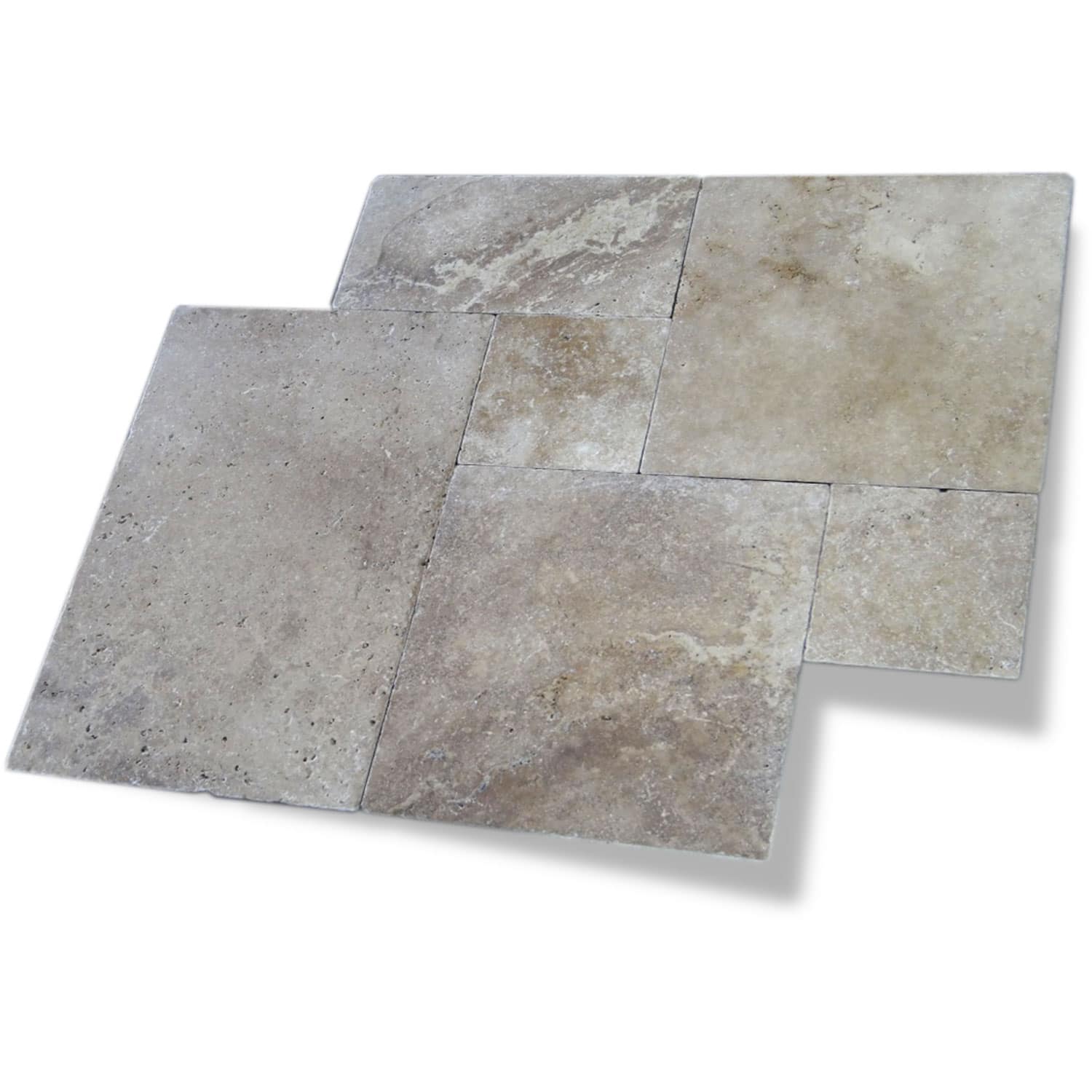 Noche French Pattern Travertine Paver – LW Stone