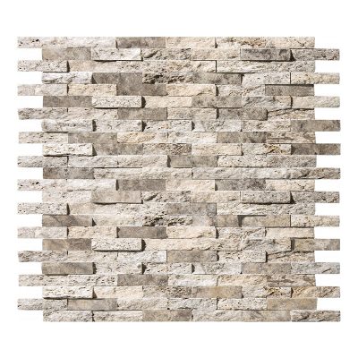 Silver 1/2″x2″ Honed & Splitface Ledger – LW Stone