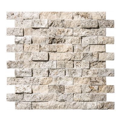 Silver 1″x2″ Splitface Ledger – LW Stone