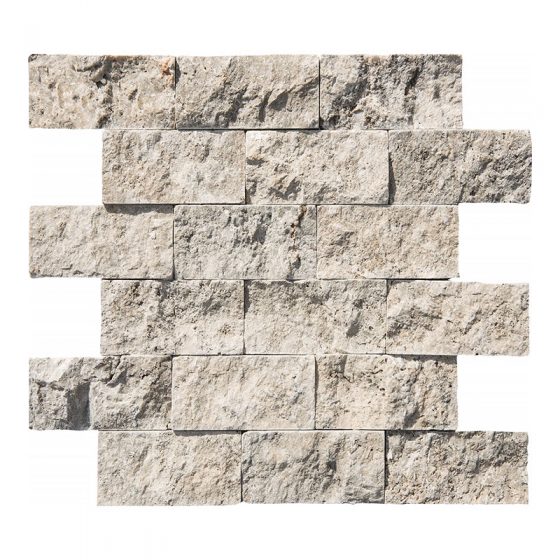 Silver 2″x4″ Splitface Ledger – LW Stone