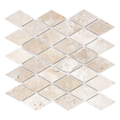 Ivory Diamond Travertine Mosaic – LW Stone