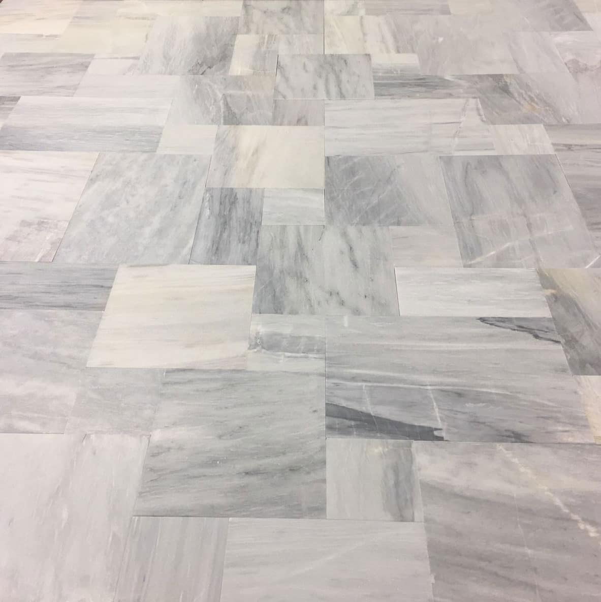 Ice White French Pattern Marble Tile – LW Stone