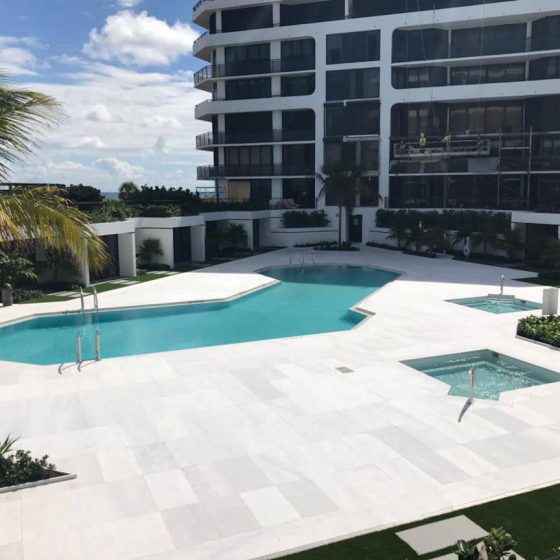 Ice White French Pattern Marble Paver – LW Stone