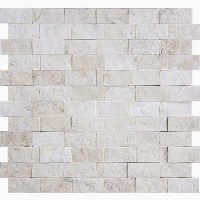Shell Beige 1″x2″ Limestone Mosaic – LW Stone