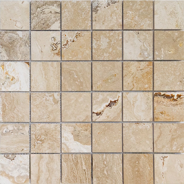 Leonardo 2″x2″ Travertine Mosaic – LW Stone
