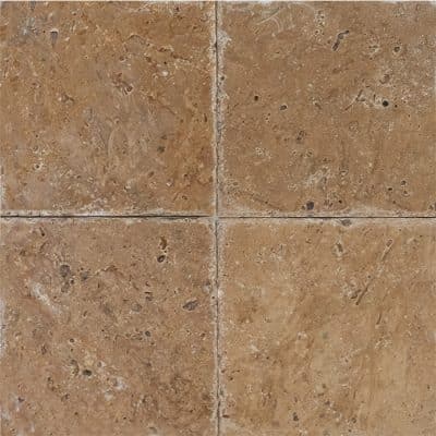 Noce 4″x4″ Travertine Tile – LW Stone