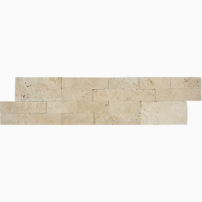 Ivory 6″x24″ Splitface Ledger – LW Stone