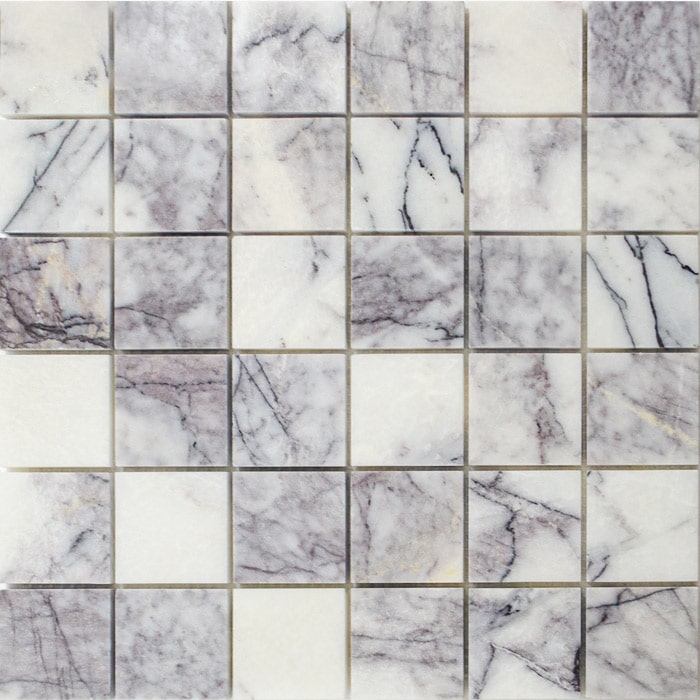 White Lilac 2″x2″ Marble Mosaic – LW Stone