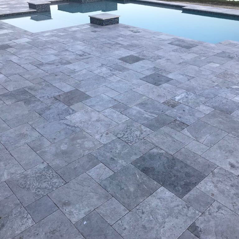 Tundra Gray French Pattern Marble Paver – LW Stone