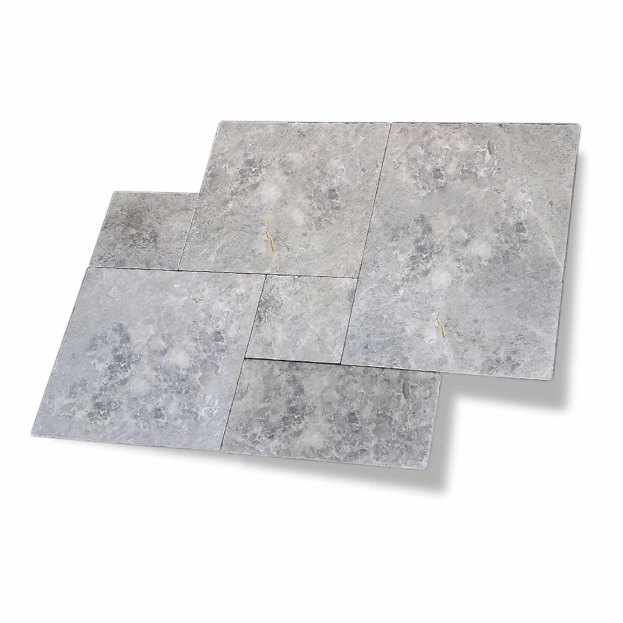 Tundra Gray French Pattern Marble Paver – LW Stone