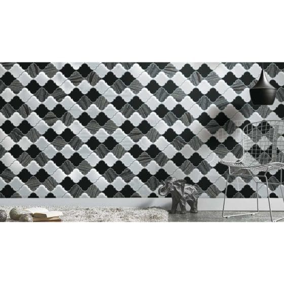 Clover Black Mix Mosaic – LW Stone