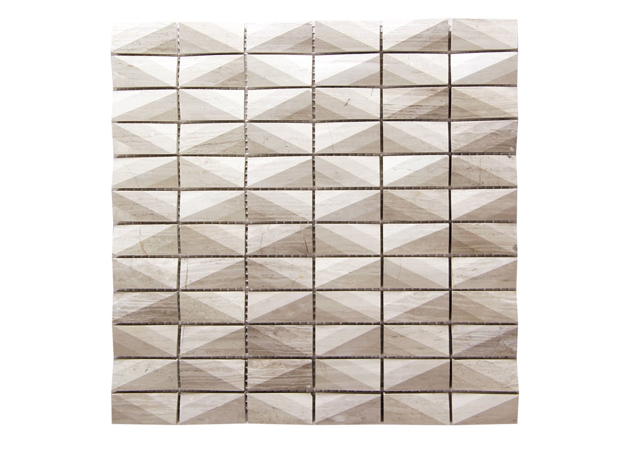 Diamond White Wood Marble Mosaic – LW Stone
