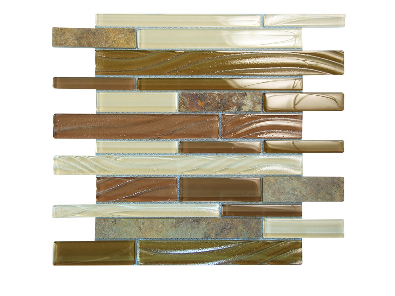 Milan Beige Mosaic Glass Tile – LW Stone
