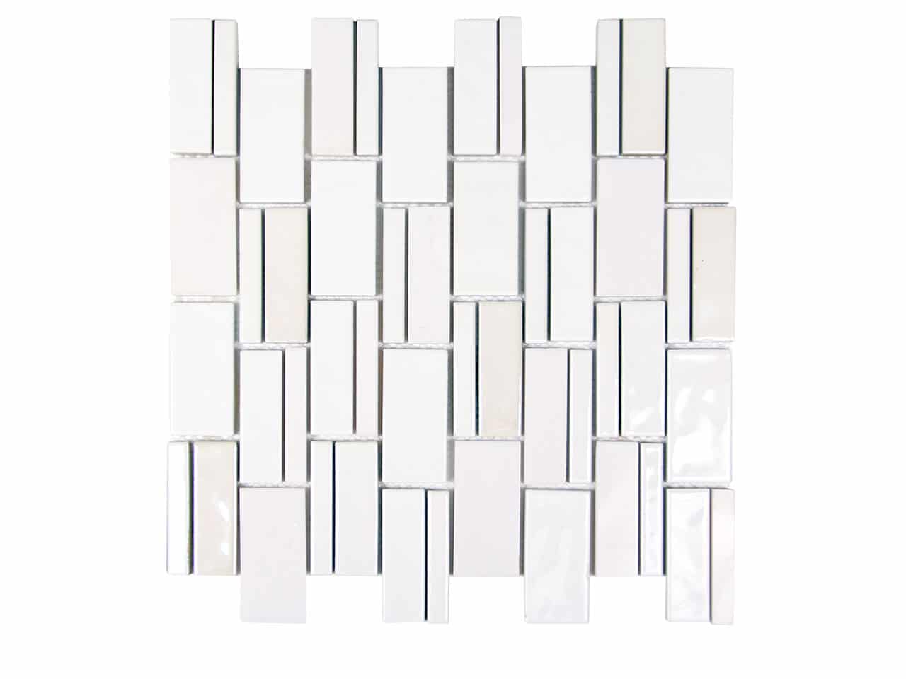 Mirada 73 Mix White Ceramic and Marble Tile – LW Stone