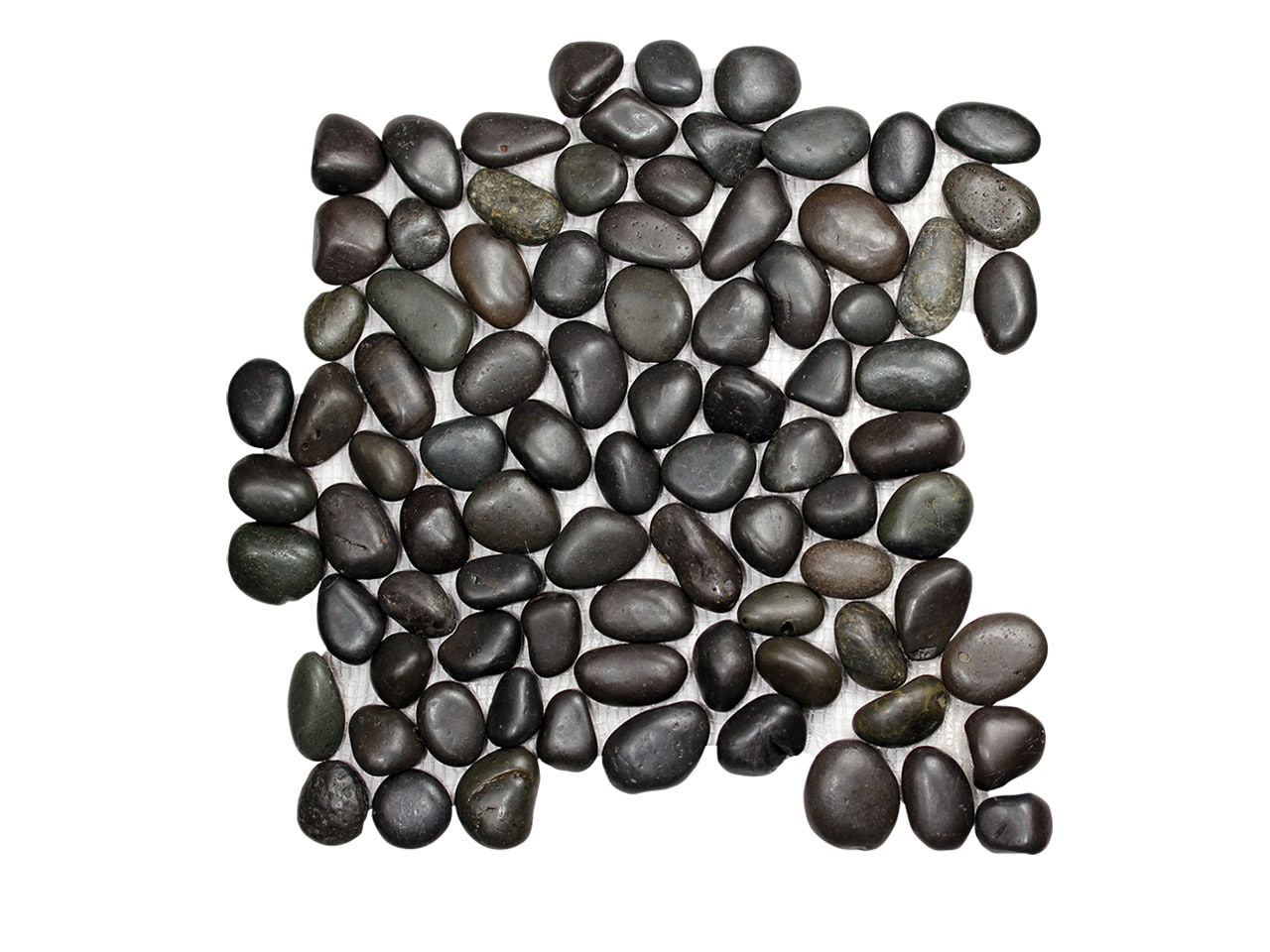 Roundstone Black Pebble Marble Mosaic – LW Stone